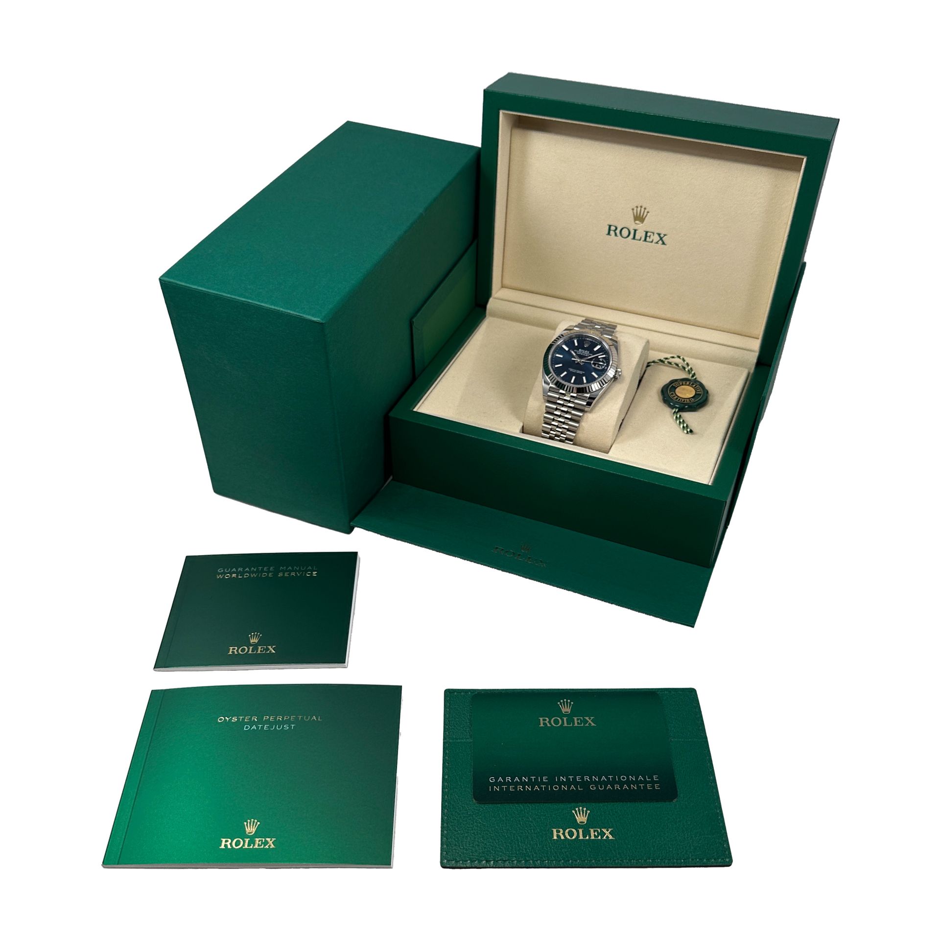 Rolex Datejust 41 Ref. 126334 Blue Dial Stahl/Weißgold 2026 Full Set ...